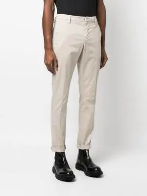 DONDUP Slim-fit Chino Trousers - Neutrals