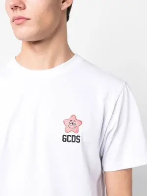 Gcds Star-patch Logo-print T-shirt