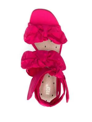 Red Valentino Bow-detail Heeled Sandals - Pink