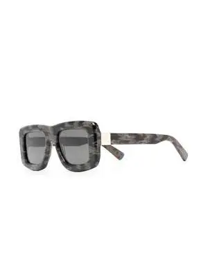 RETROSUPERFUTURE Tortoiseshell Rectangle Sunglasses