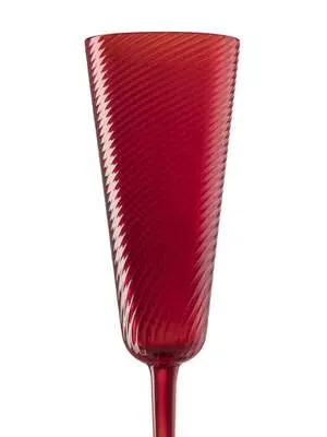 NASONMORETTI Gigolo Flute Glass - Red