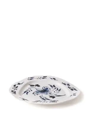 SELETTI Classics On Acid English Delft Dinner Plate - White