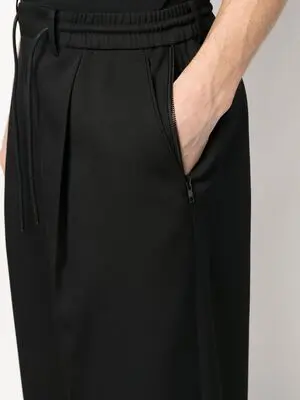 JUUN.J Pleated Wide-leg Trousers - Black