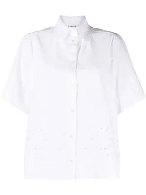 P.a.r.o.s.h Broderie Anglaise Shirt - White
