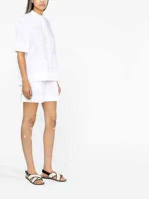 P.a.r.o.s.h Broderie Anglaise Shirt - White
