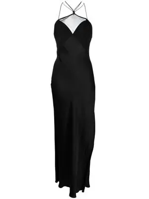 Calvin Klein Open-Back Maxi Slip Dress In Black - 62% Off | Editorialist