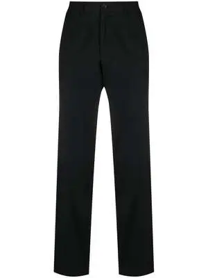 Dolce & Gabbana Tailored Trousers With Logo Tag - Black