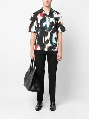 Dolce & Gabbana Tailored Trousers With Logo Tag - Black