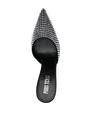 Paris Texas 100mm Hollywood Embellished Leather Mules