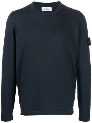 Stone Island Logo-patch Sleeve Jumper