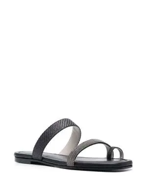 Fabiana Filippi 15mm Open-toe Leather Mules