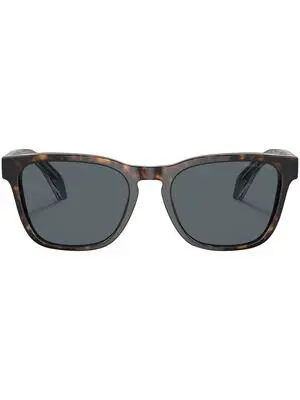 Giorgio Armani Tortoiseshell Square Frame Sunglasses - Green