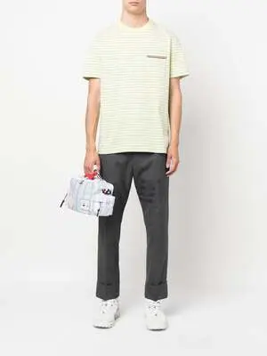 Thom Browne Striped Cotton T-shirt - Green