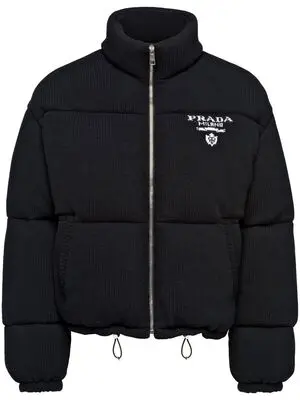 ジャケット・アウター PRADA 2012 nylon-knit combination jacket PRADA 2012 nylon-knit combination jacket