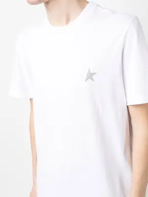 GOLDEN GOOSE Star-patch T-shirt - White