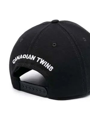 Dsquared2 Embroidered Logo Baseball Cap - Black
