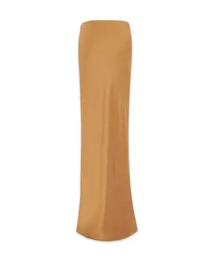 Saint Laurent Silk Floor-length Skirt - Neutrals