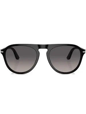 Persol Round Frame Tinted Sunglasses - Black