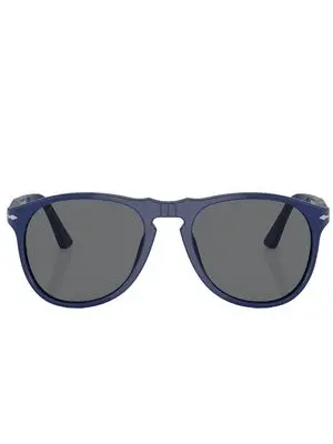 Persol Round-frame Tinted Sunglasses - Blue