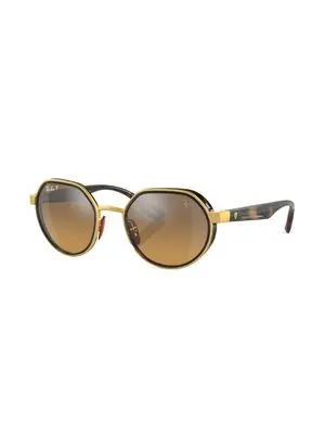 Ray-ban Geometric-frame Sunglasses - Gold