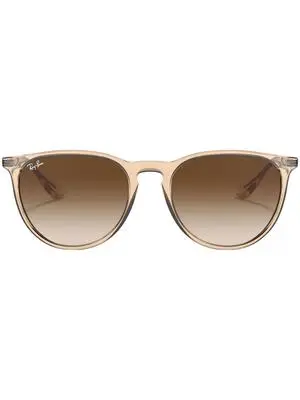 Ray-ban Erika Round-frame Sunglasses - Brown