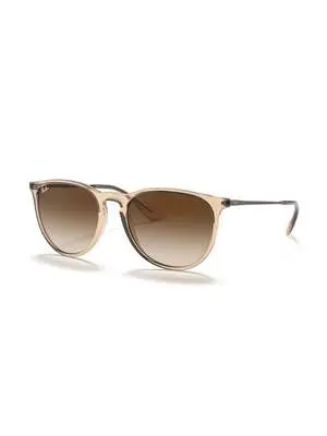 Ray-ban Erika Round-frame Sunglasses - Brown