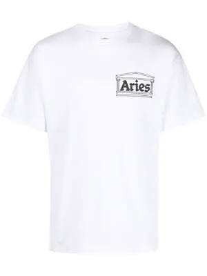 Aries Art Trip Logo-print T-shirt