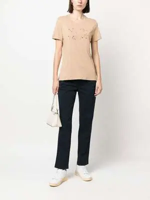 Ralph Lauren Katlin Embroidered T-shirt - Brown