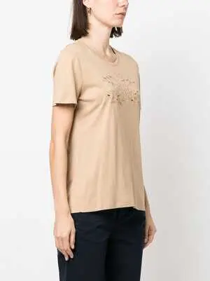 Ralph Lauren Katlin Embroidered T-shirt - Brown