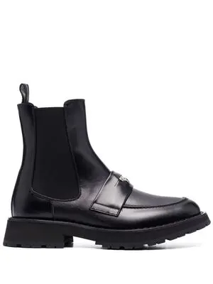 Alexander McQueen Leather Chelsea Boots