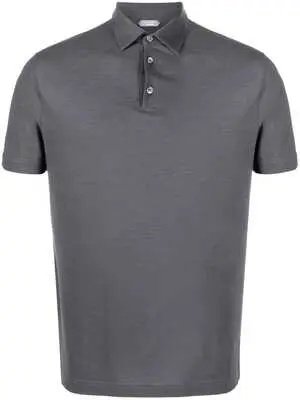 ZANONE Ice Cotton Polo Shirt - Grey