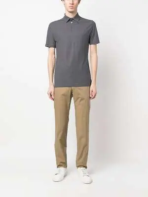 ZANONE Ice Cotton Polo Shirt - Grey