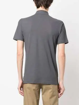 ZANONE Ice Cotton Polo Shirt - Grey