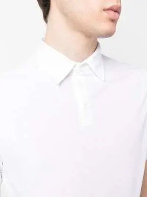 ZANONE Basic Short-sleeved Polo Shirt - White