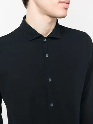 ZANONE Long-sleeve Cotton Shirt - Blue