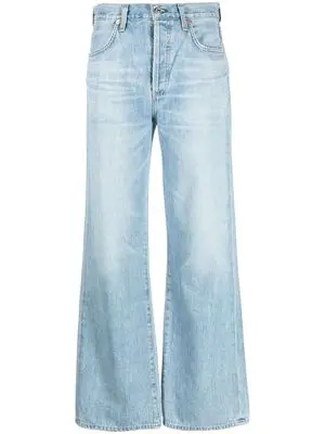 Citizens Of Humanity Wide-leg Organic Cotton Jeans - Blue