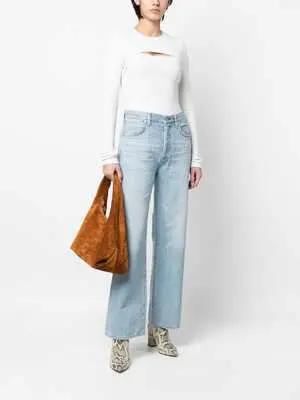 Citizens Of Humanity Wide-leg Organic Cotton Jeans - Blue