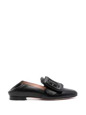 Bally Janelle Buckled Leather Loafers