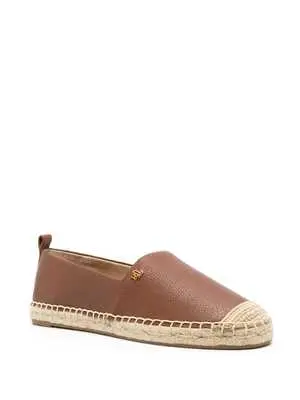 Ralph Lauren Cameryn Leather Espadrilles - Brown
