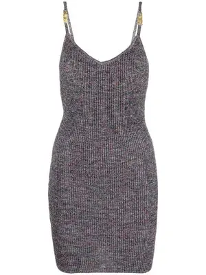 Gcds Open-back Mini Knitted Dress