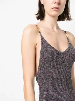 Gcds Open-back Mini Knitted Dress