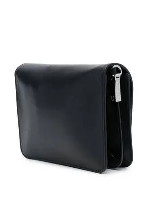 Dsquared2 Logo-plaque Leather Crossbody Bag - Black