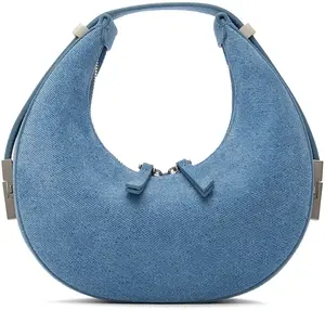 OSOI OSOI Blue Mini Toni Top Handle Bag - Suede Denim