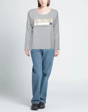 MASSIMO REBECCHI Cotton-blend Sweatshirt With Appliqués - Grey