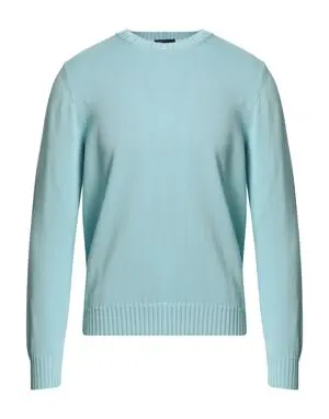 DRUMOHR Sweater Cotton Knitted Sky Blue