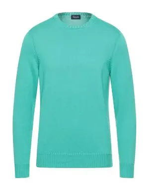 DRUMOHR Sweater Cotton Knitted Turquoise