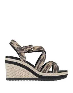 Geox Espadrille Wedge Sandals - Beige