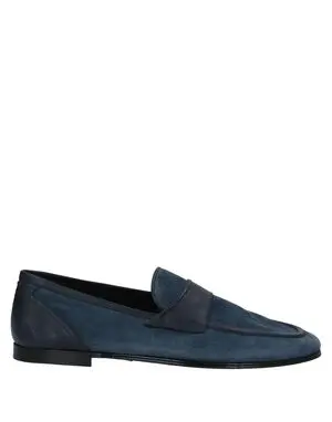 Dolce & Gabbana Loafers In Leather - Blue