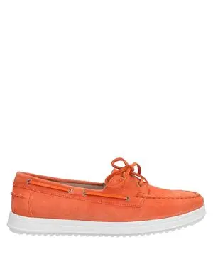 Geox Leather Loafers - Orange