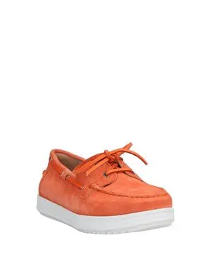 Geox Leather Loafers - Orange